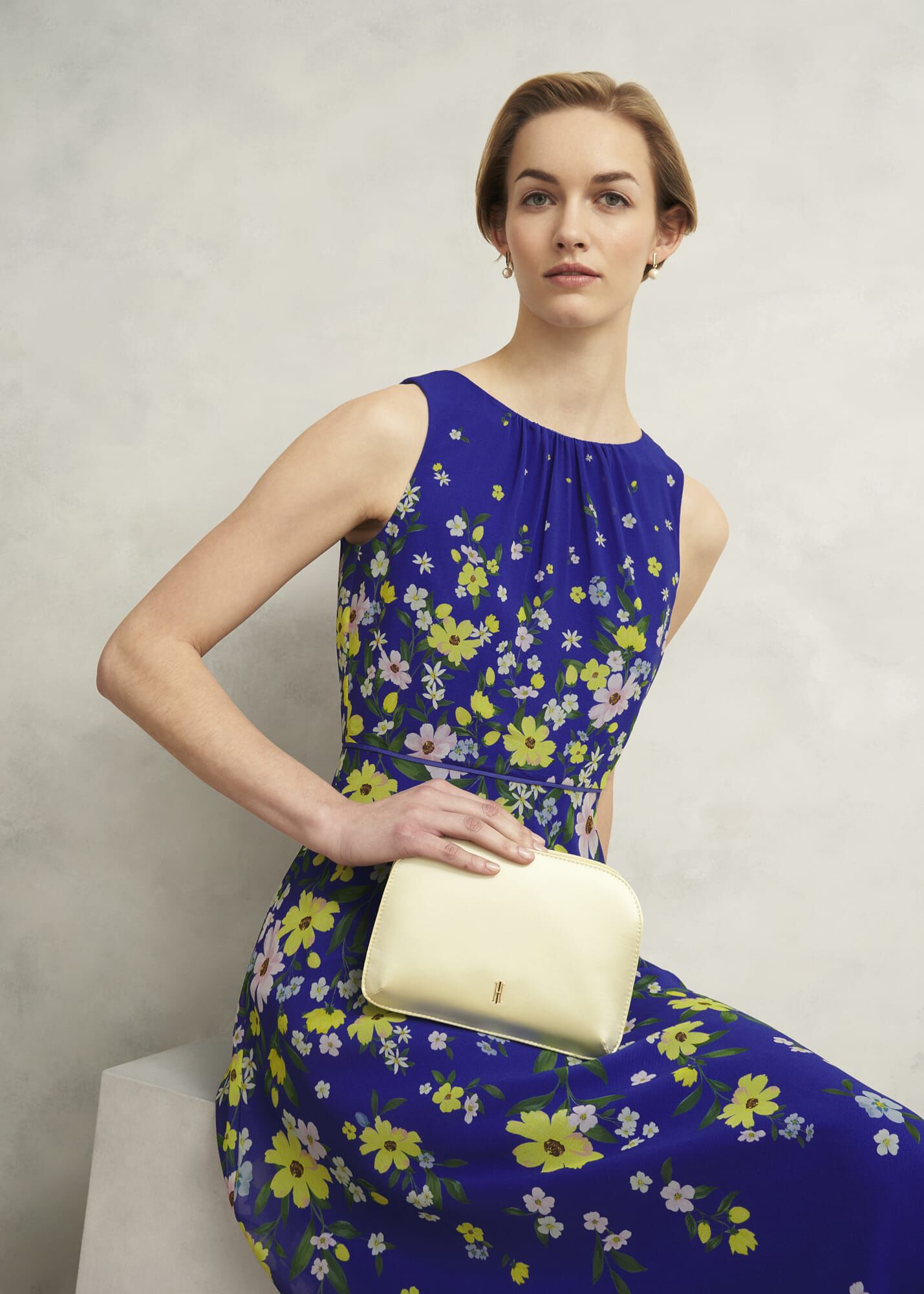 Milan Satin Clutch Bag | Hobbs UK