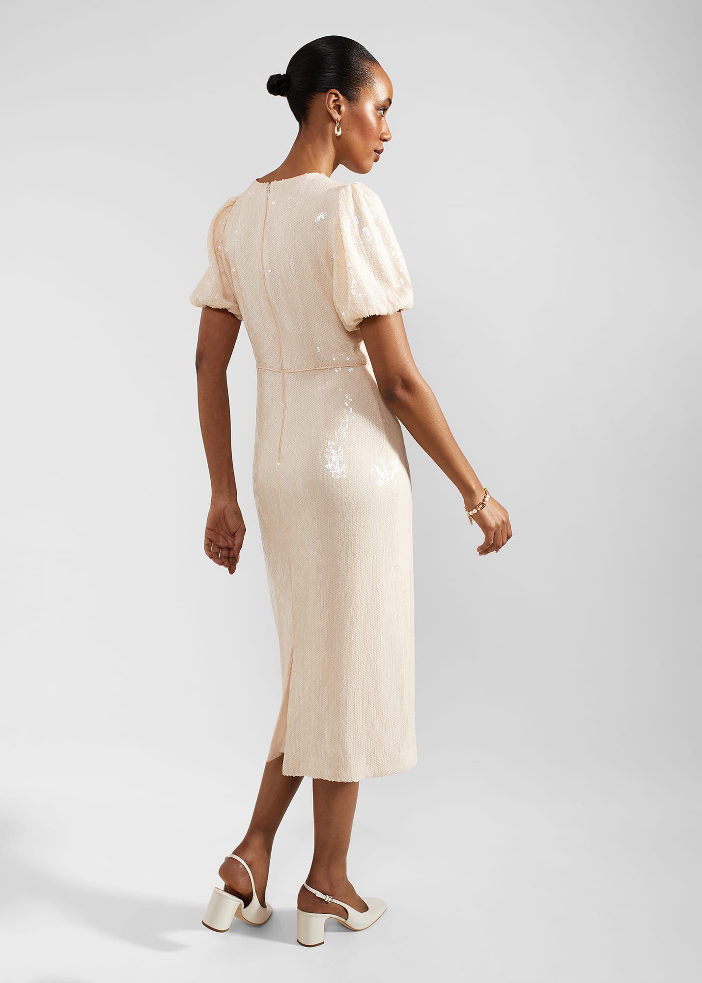 Tamzin Sequin Midi Dress | Hobbs US