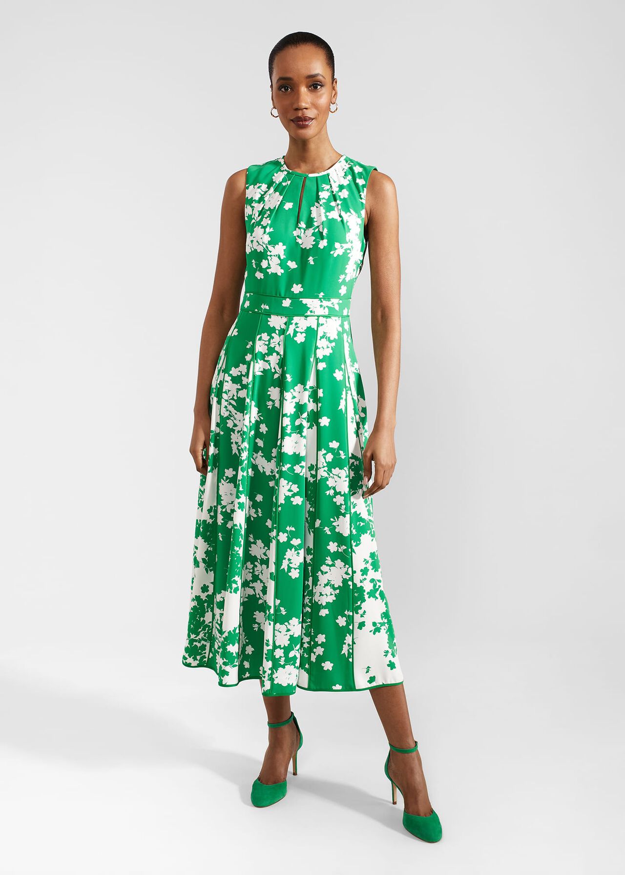 Angelica Floral Midi Dress | Hobbs UK