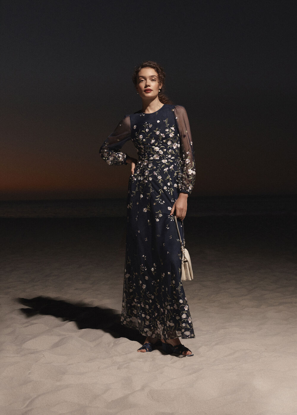 Judy Embroidered Maxi Dress | Hobbs US