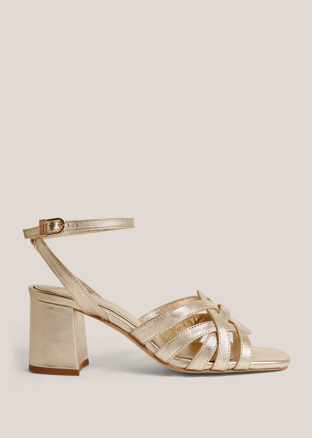 Emerson Leather Heeled Sandals | Hobbs US