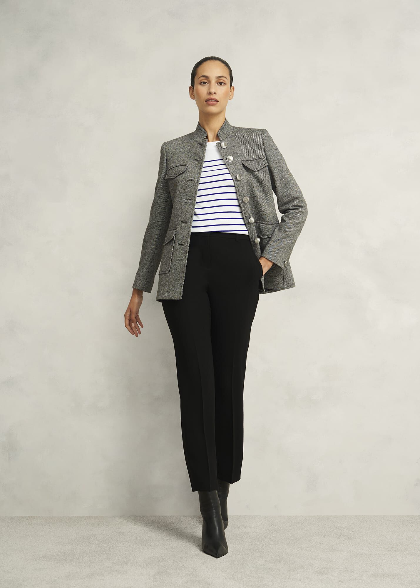 Constance Cotton Striped Top | Hobbs UK