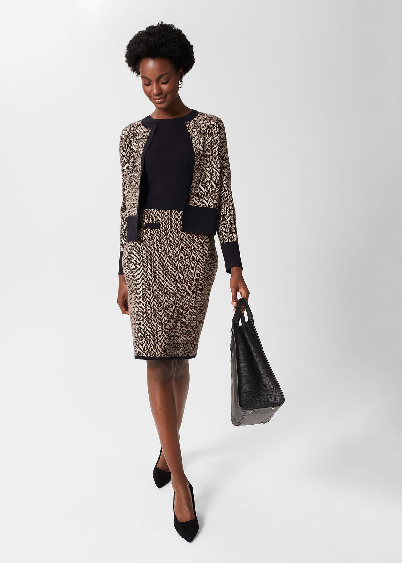 Perrie Knit Dress Suit Outfit