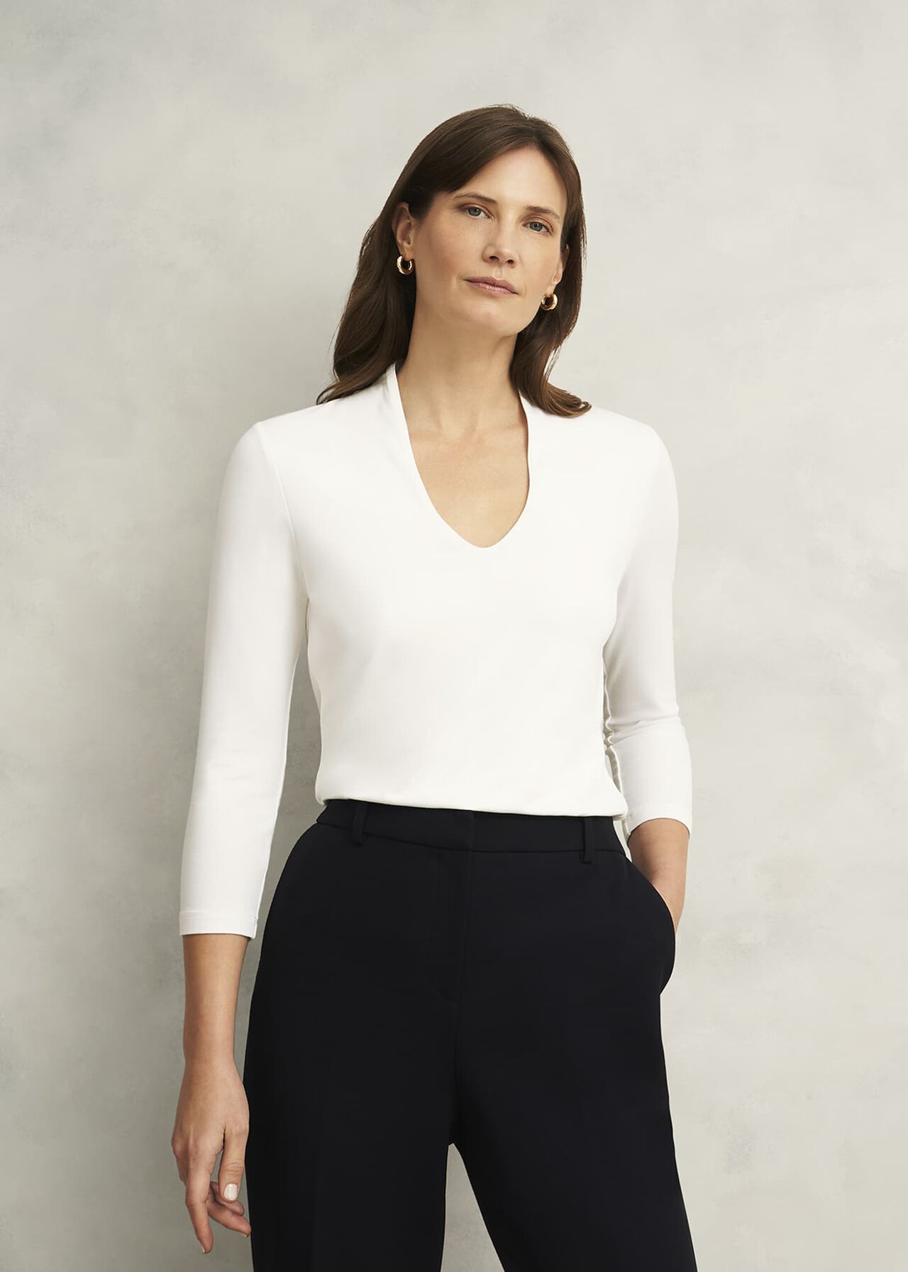 Aimee Double Fronted Top | Hobbs UK