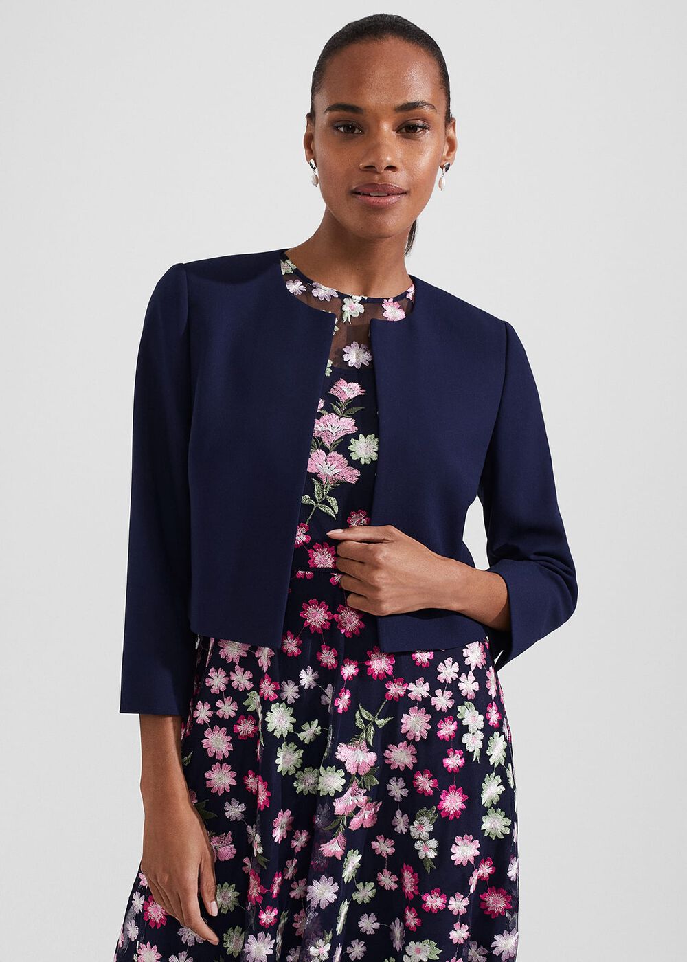 Elize Crepe Jacket | Hobbs US