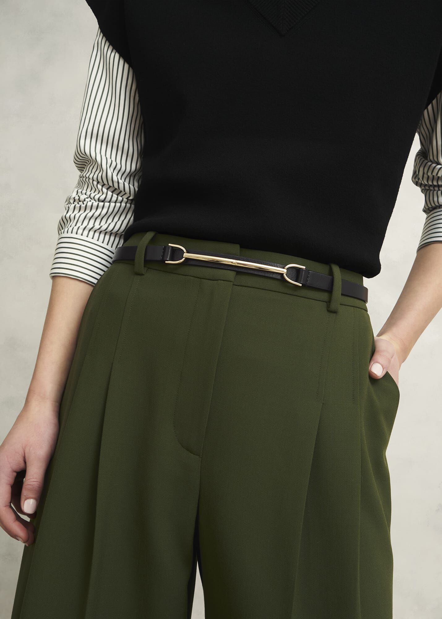Daphne Leather Waist Belt | Hobbs UK