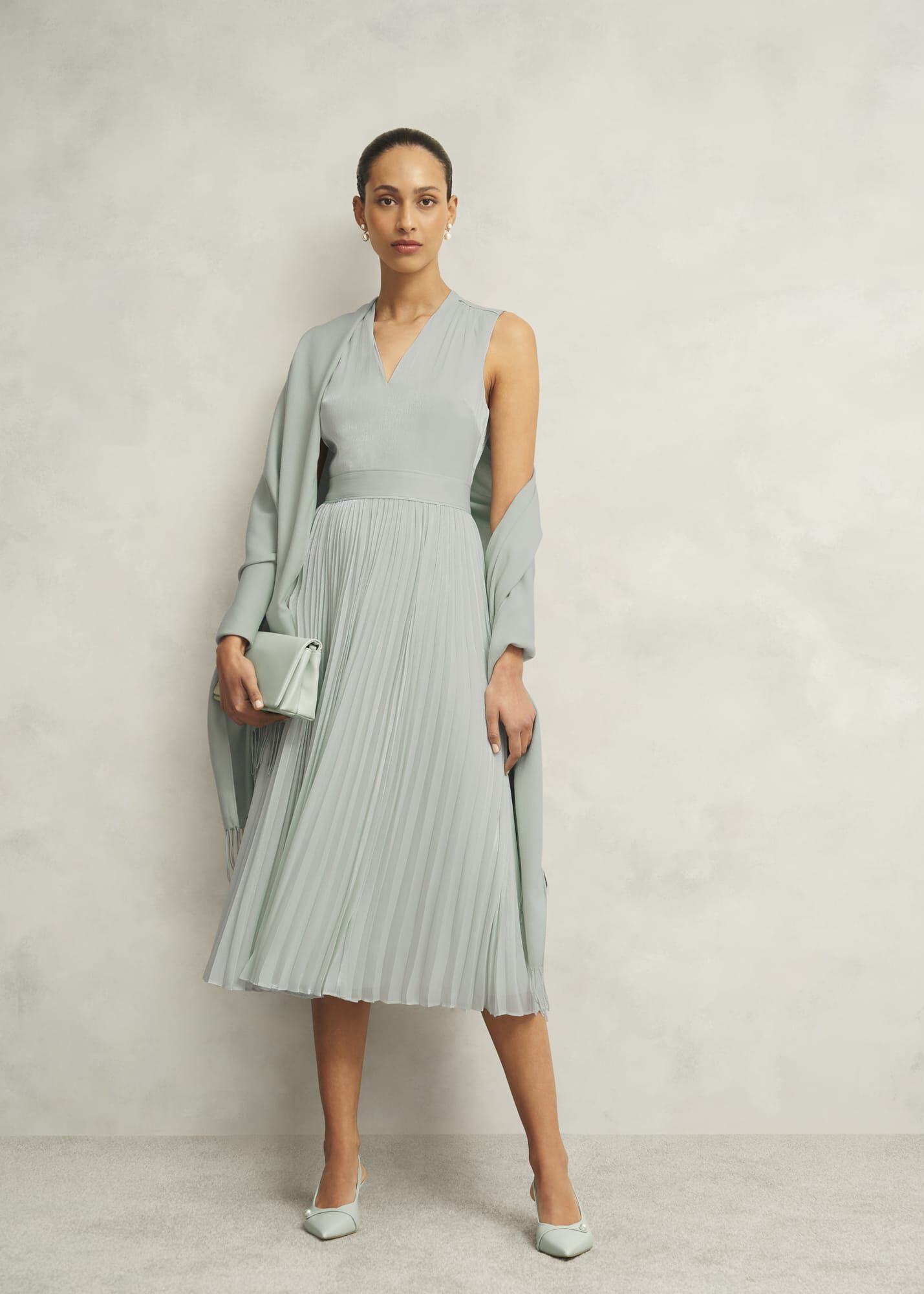 Alexandra Pleated Dress | Hobbs UK