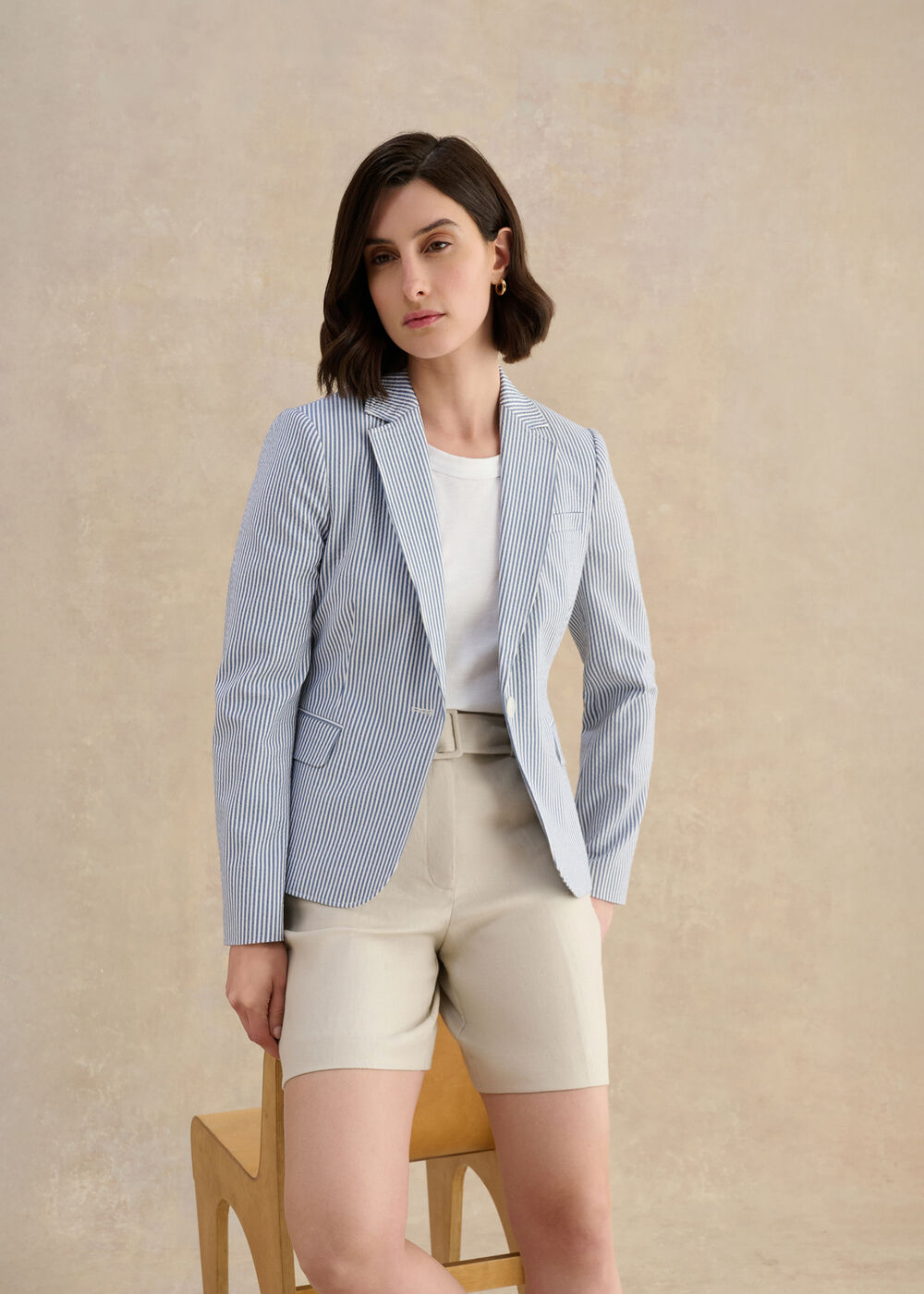 Blake Seersucker Jacket | Hobbs ROW