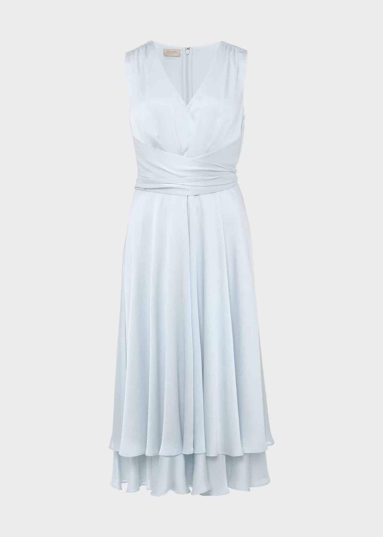 Viola Satin Fit And Flare Dress