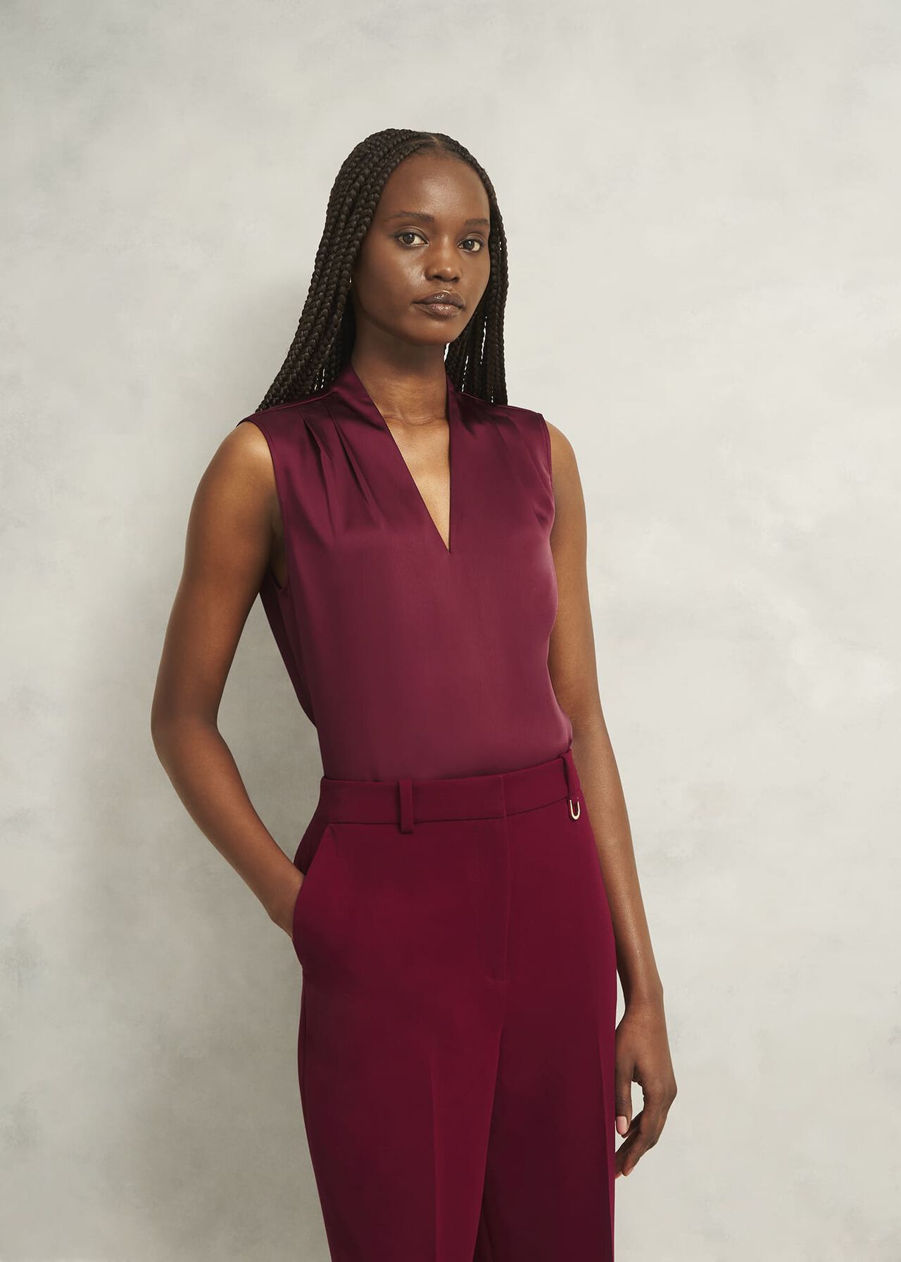 Nina Satin Blouse | Hobbs US