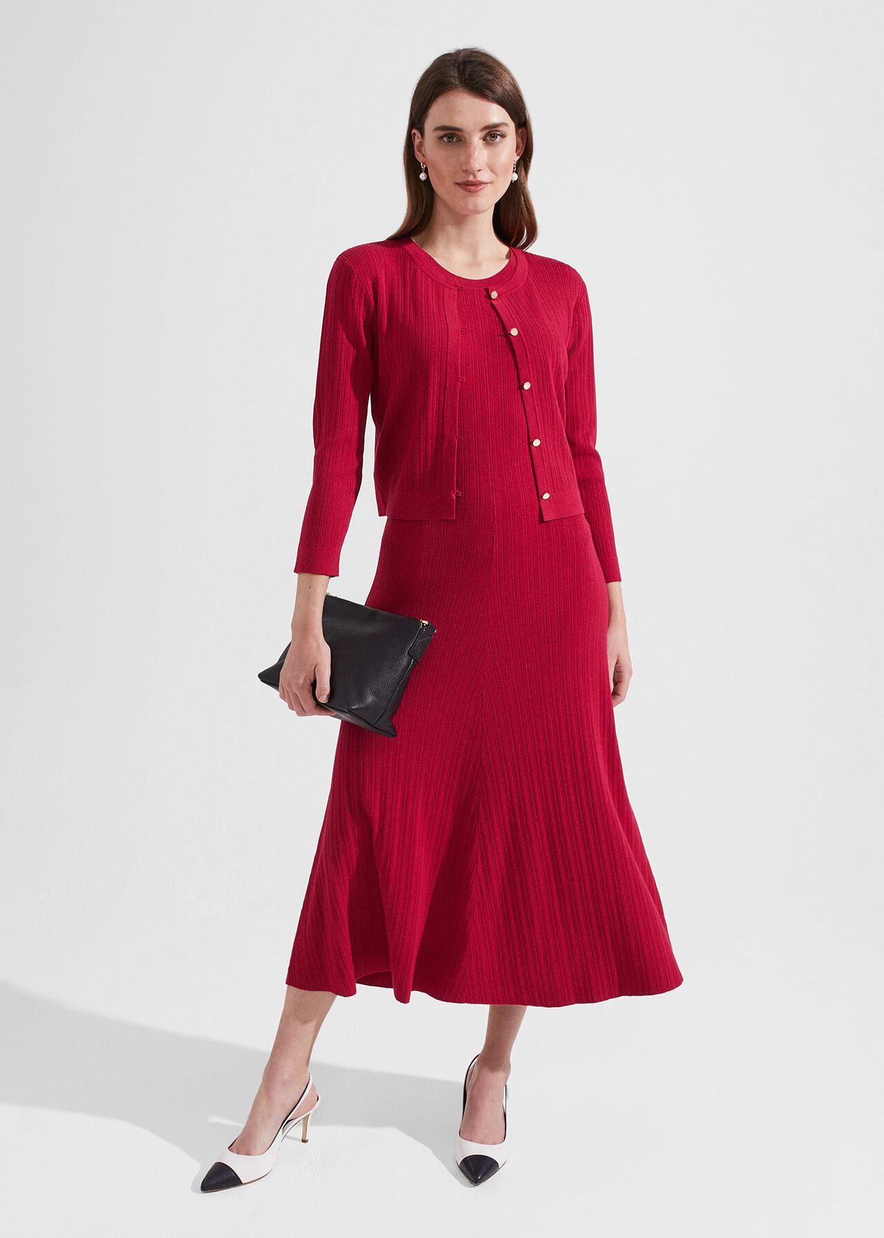 Reena Ribbed Knitted Cardigan