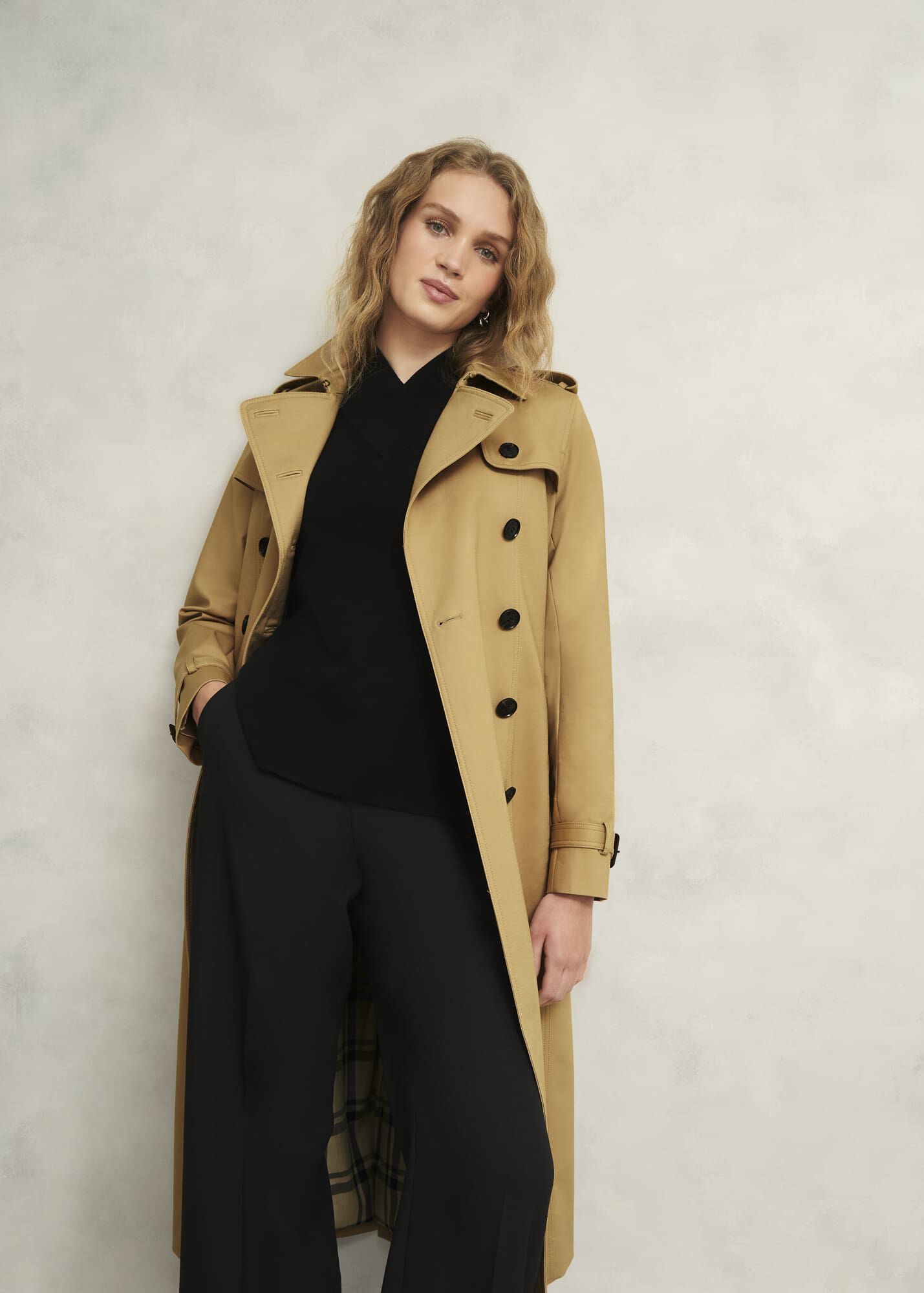 Skylar Shower Resistant Midi Trench | Hobbs US
