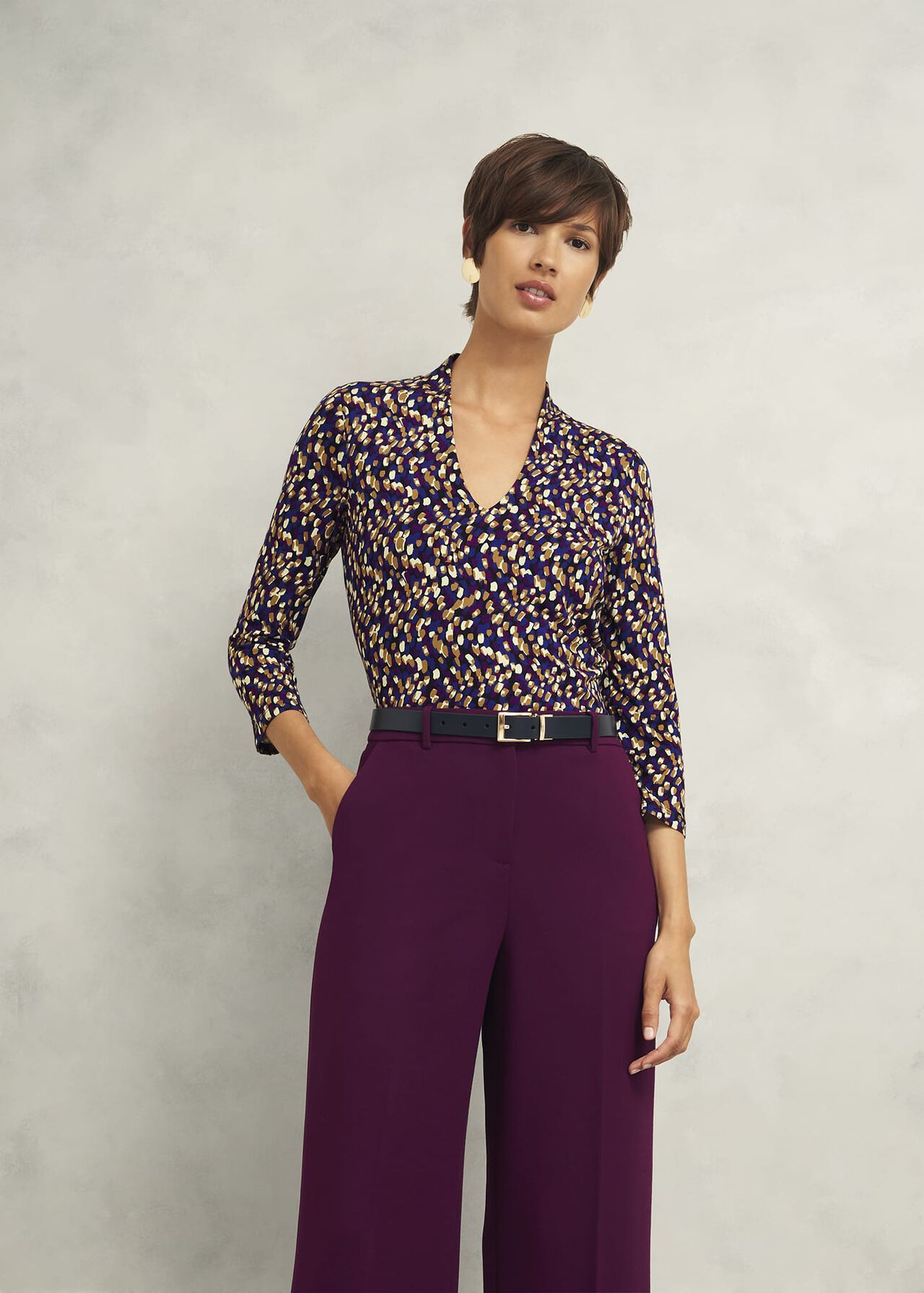Aimee Printed Top | Hobbs UK