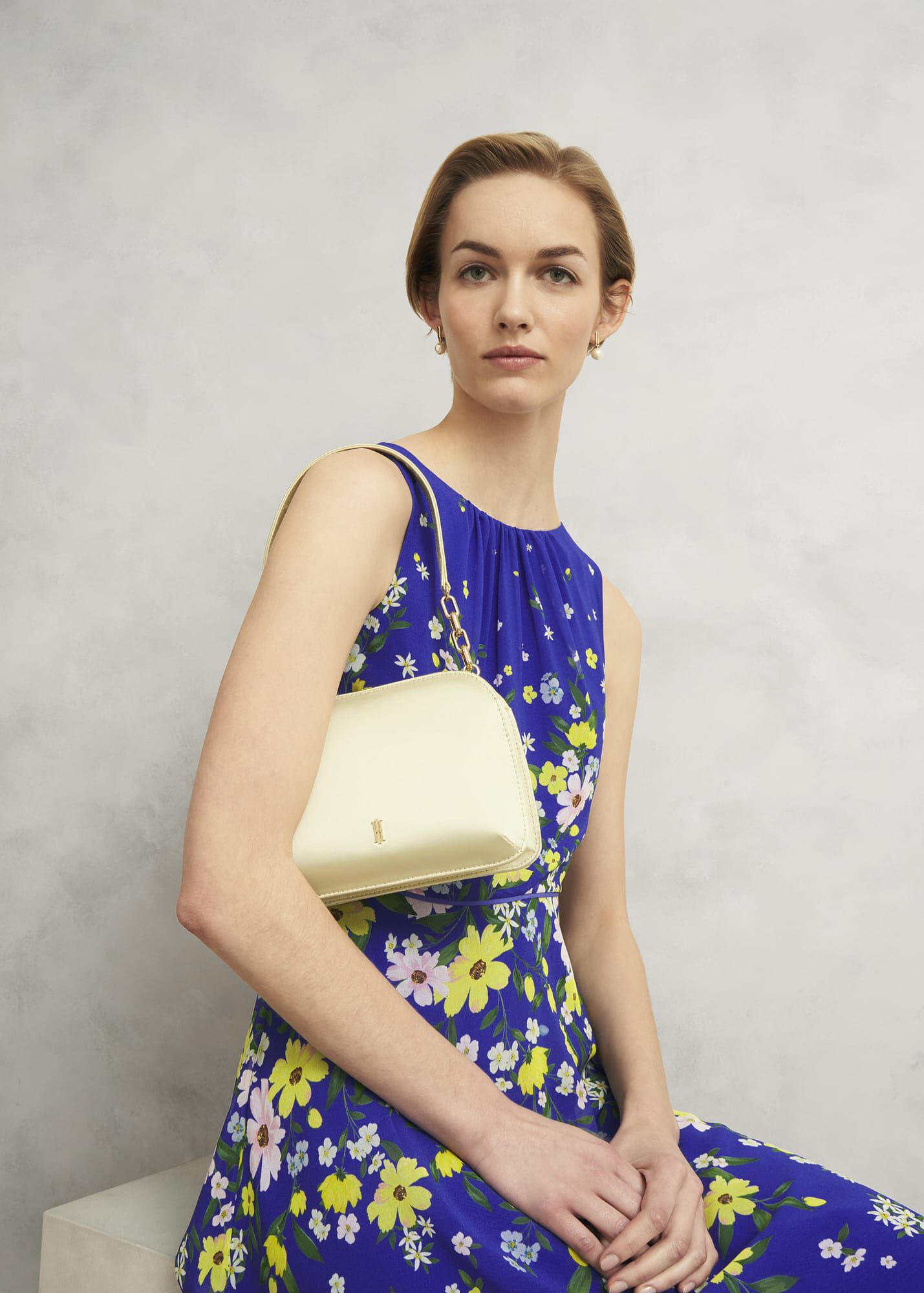 Milan Satin Clutch Bag | Hobbs UK