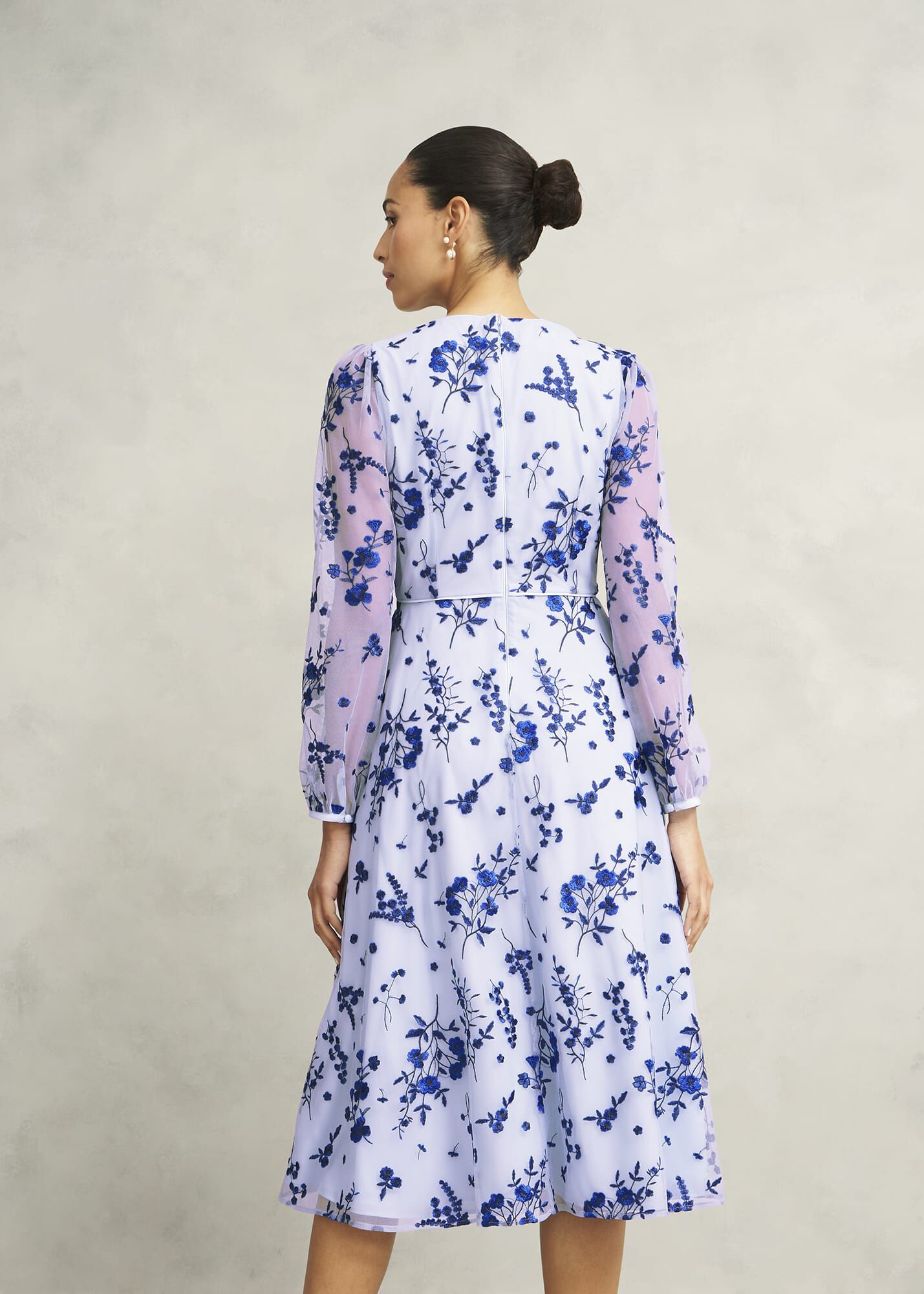 Petite Ella Embroidered Dress | Hobbs UK