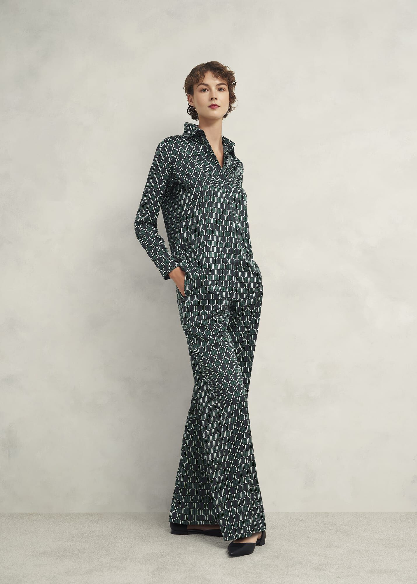 Finwell Satin Trousers | Hobbs UK