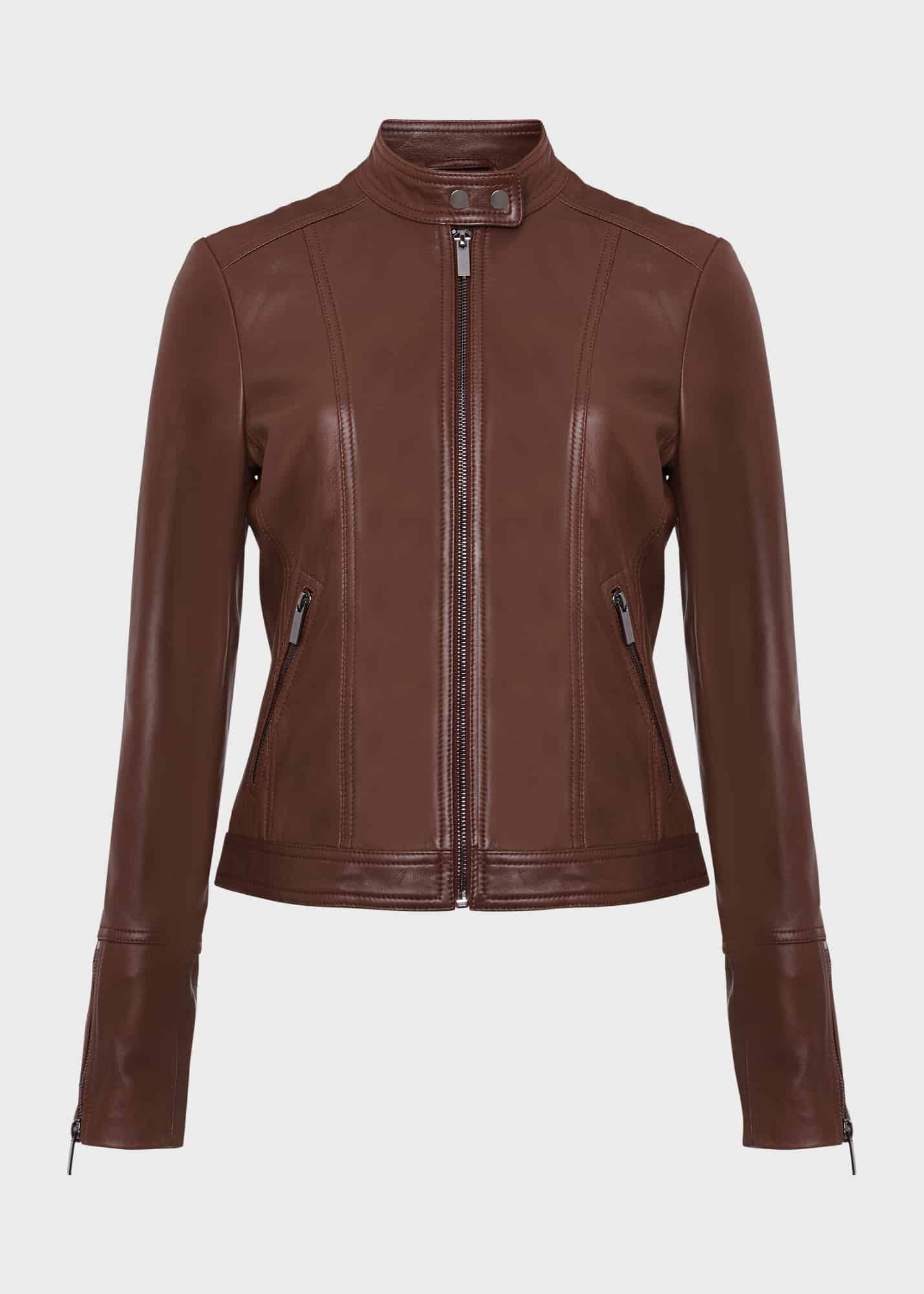Fran Leather Jacket | Hobbs UK