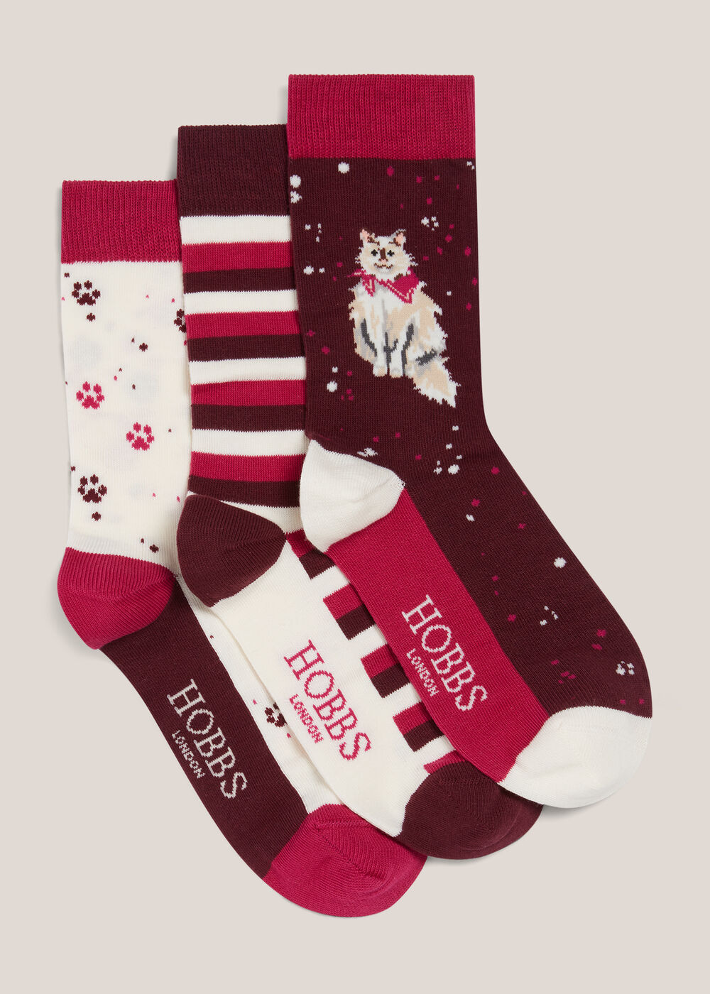 Scarf Cat Sock Set | Hobbs ROW