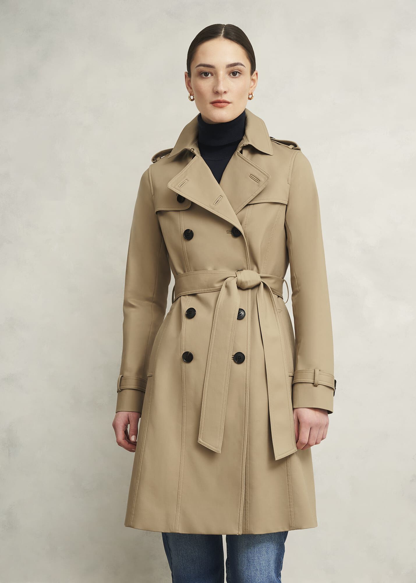 Petite Skylar Shower Resistant Trench Coat | Hobbs UK