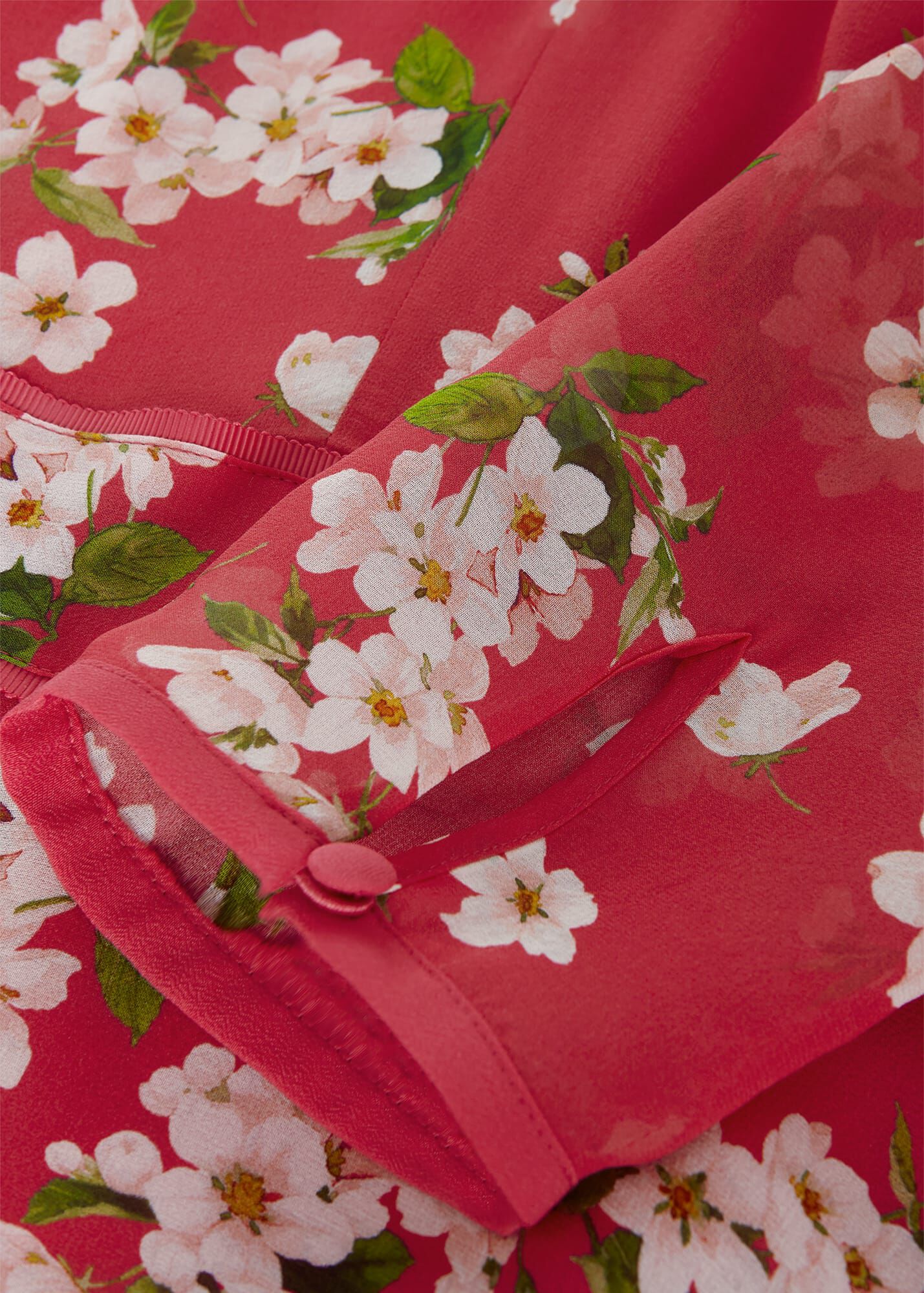 Helena Silk Fit And Flare Dress | Hobbs UK