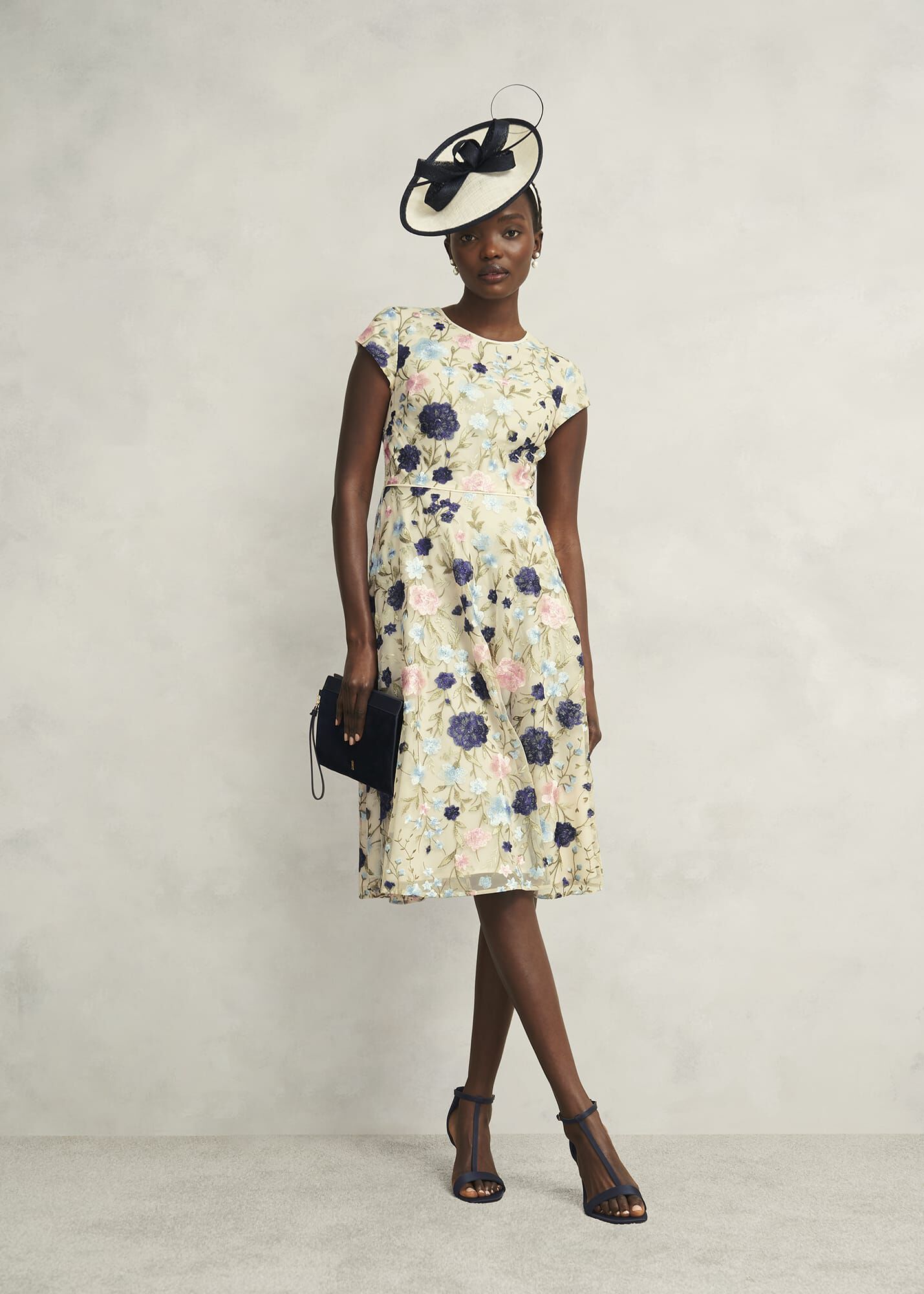 Nadia T-Bar Satin Sandals | Hobbs UK