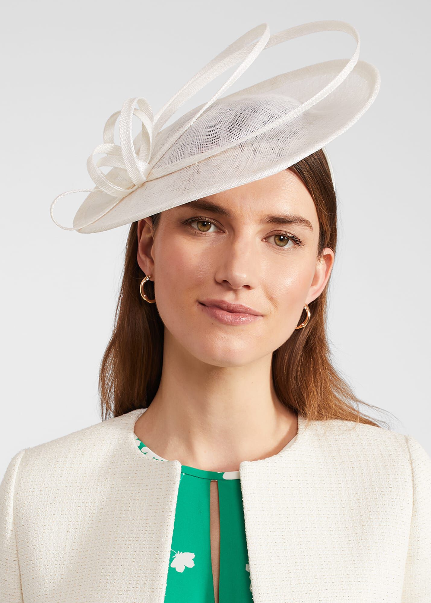 Ivory Fascinator With Sculptural Bow | Hobbs UK
