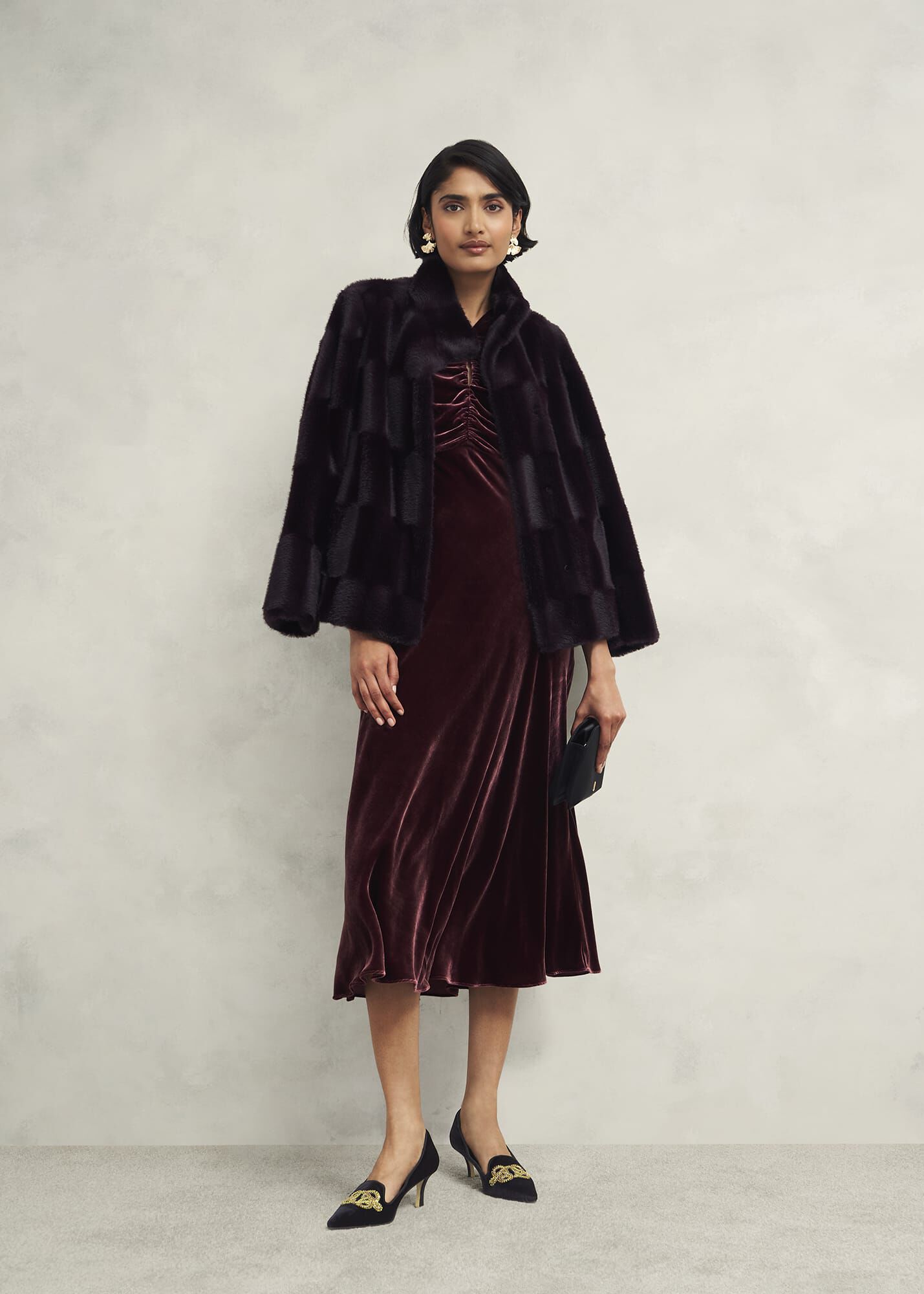 Keston Embellished Velvet Courts | Hobbs UK