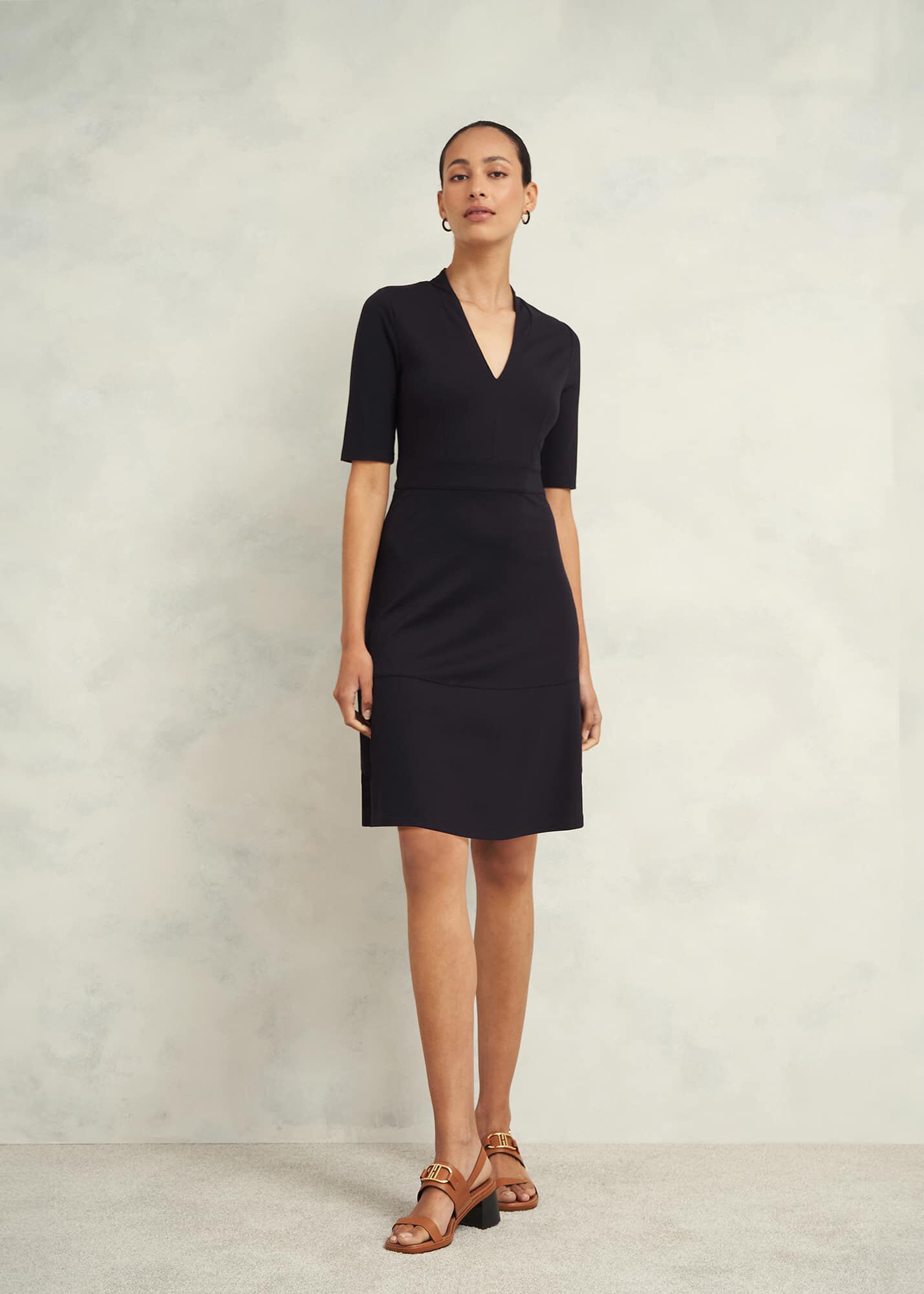 hobbs Emilia Ponte Dress Navy New Arrivals | Clothing