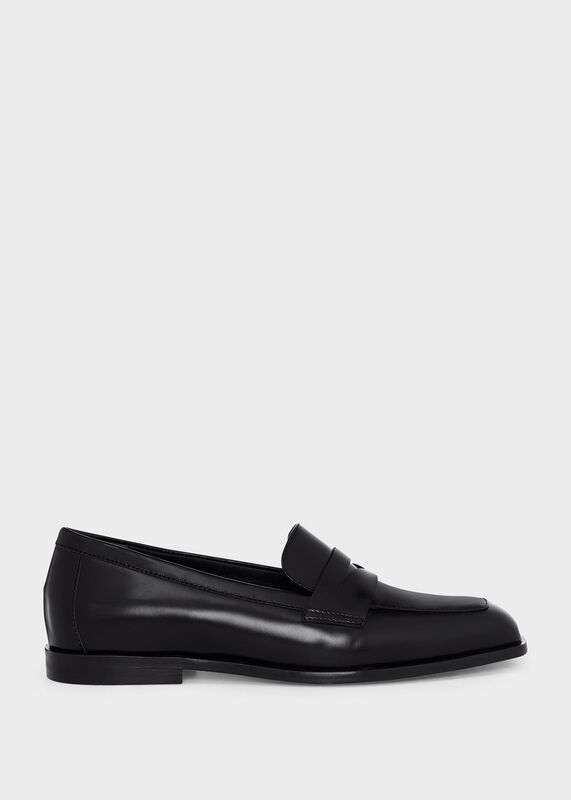 Women's Loafers | Tan & Black Leather Loafers | Hobbs London