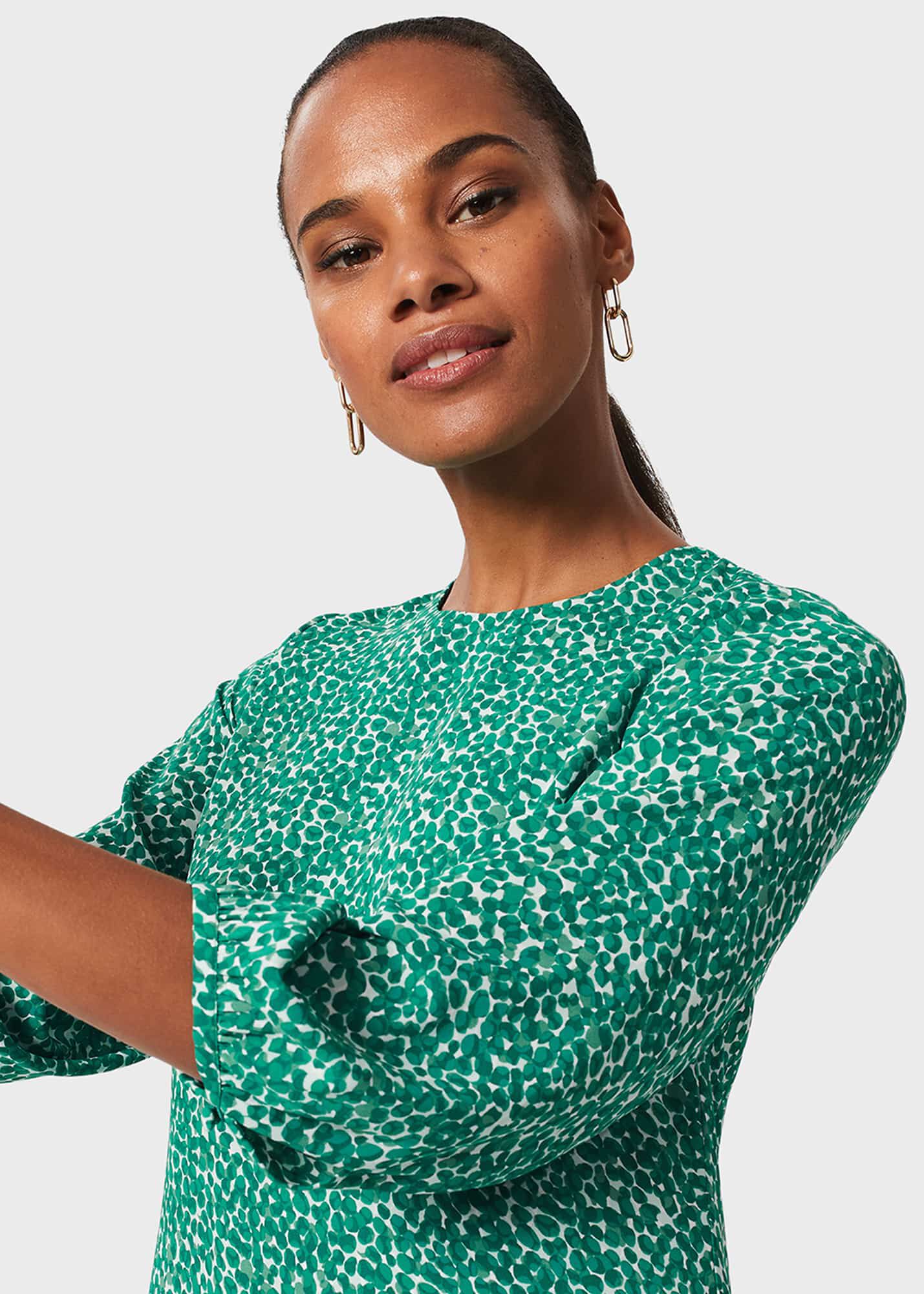 Liana Spot A Line Dress | Hobbs UK