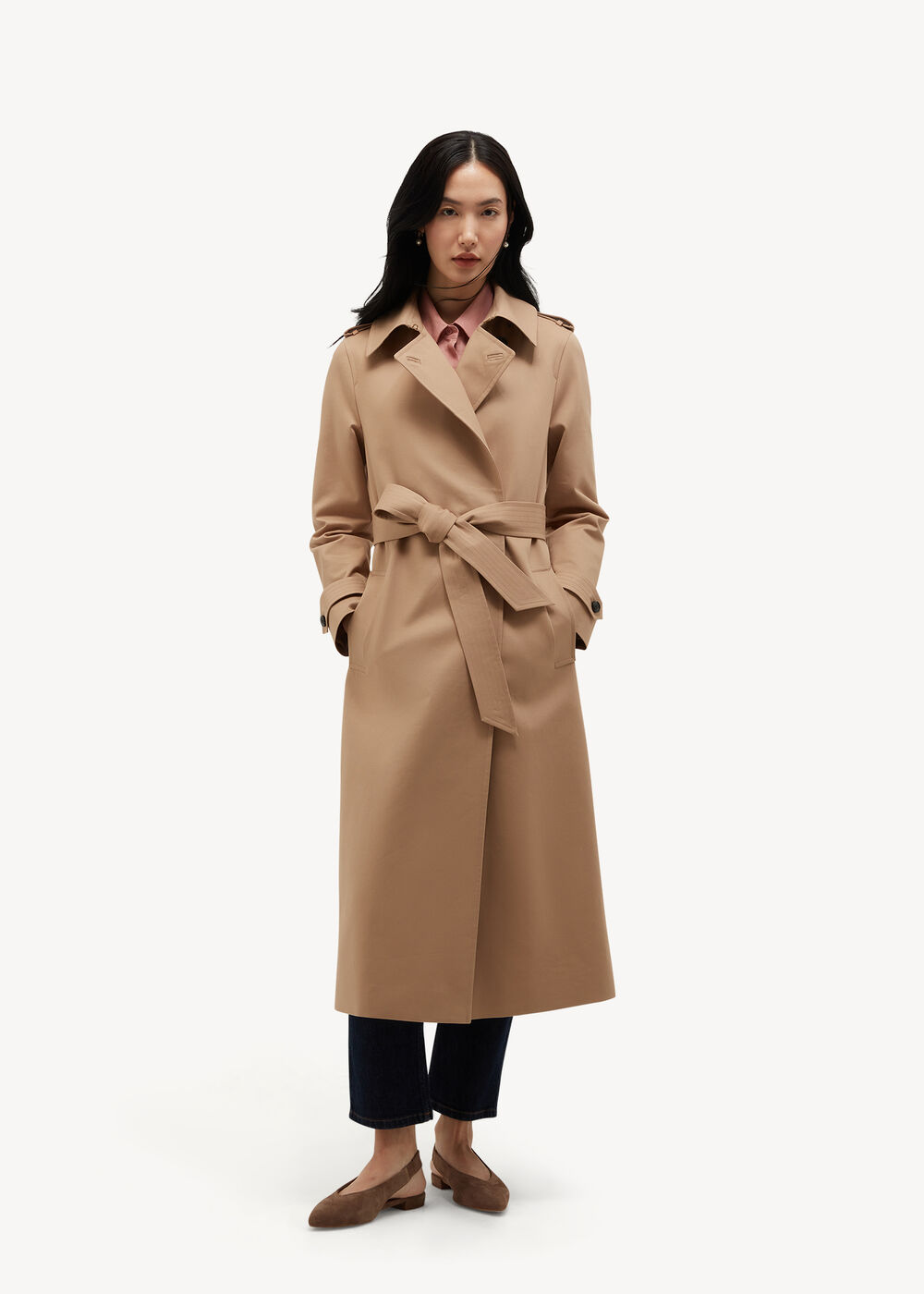 Livia Shower Resistant Wrap Trench Coat | Hobbs ROW