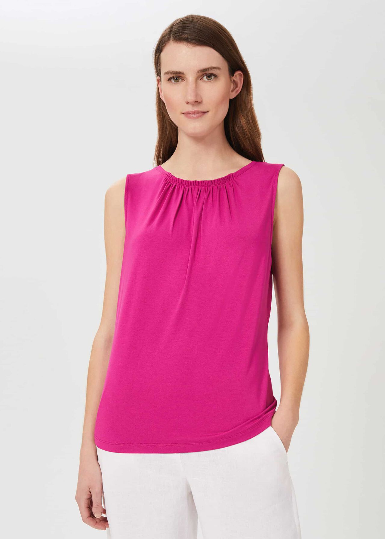 Jules Pleat Neck Top