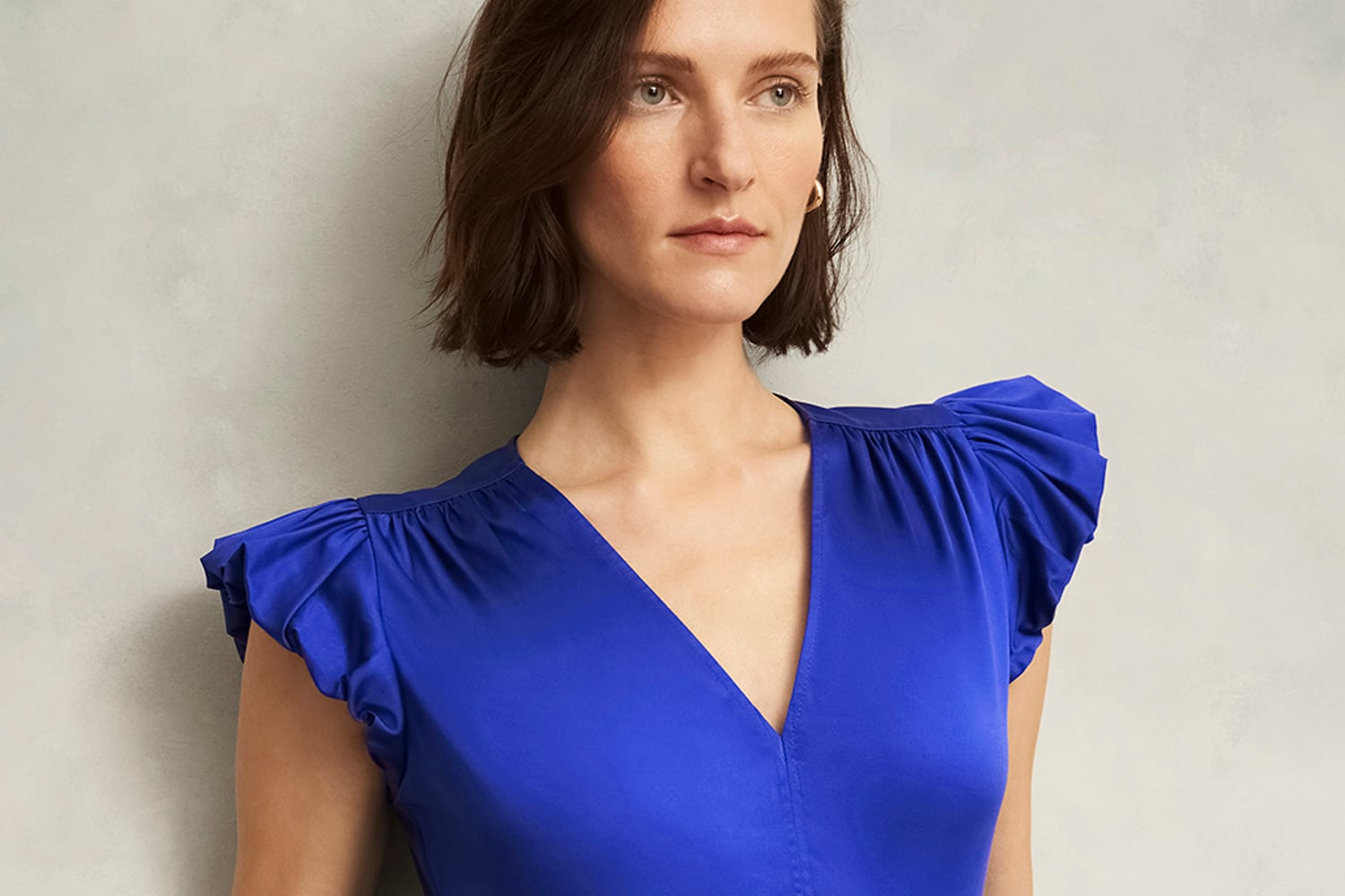 Kinder Cotton Blend Midi Dress | Hobbs US