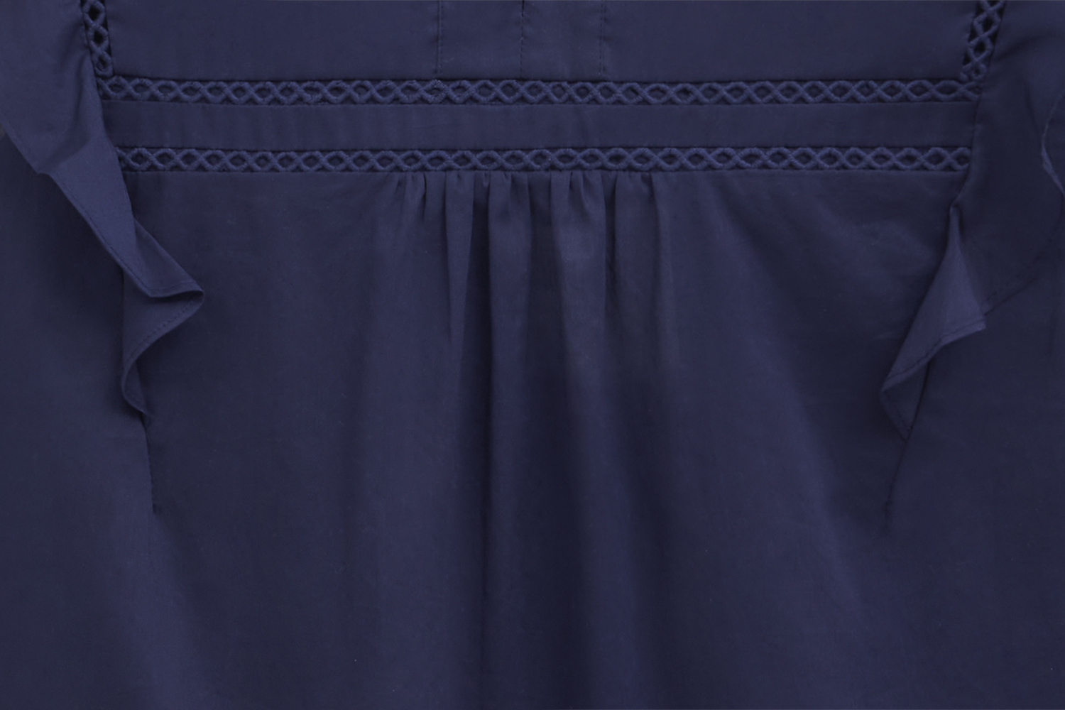 Navy Joy Cotton Blouse | Hobbs ROW