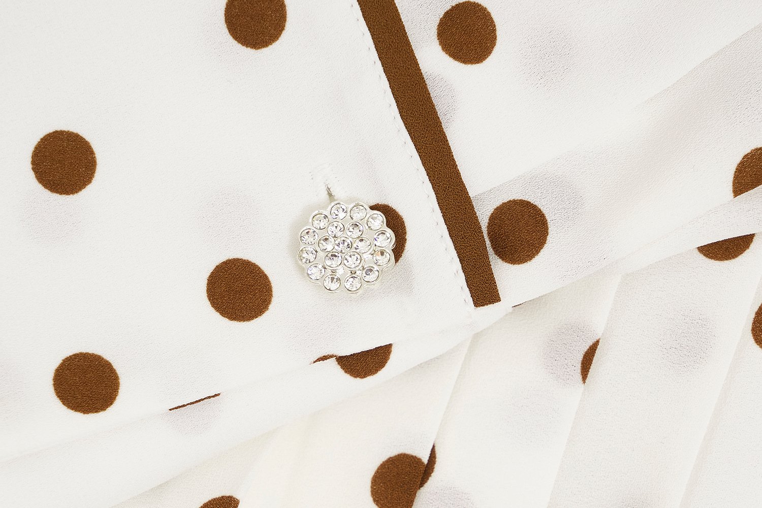 Francesca Pleated Spot Dress | Hobbs US