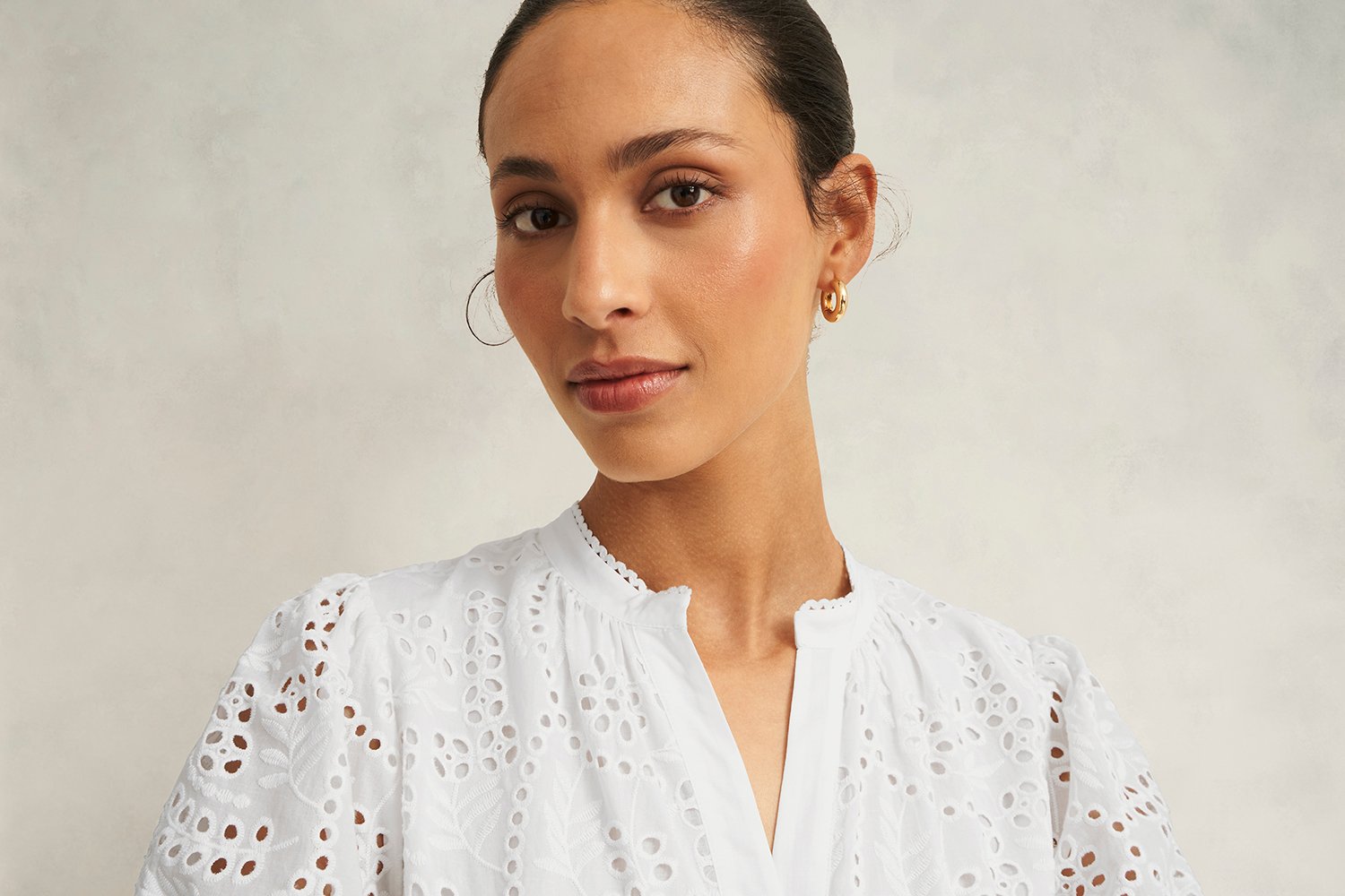 Rosanna Broderie Dress | Hobbs UK