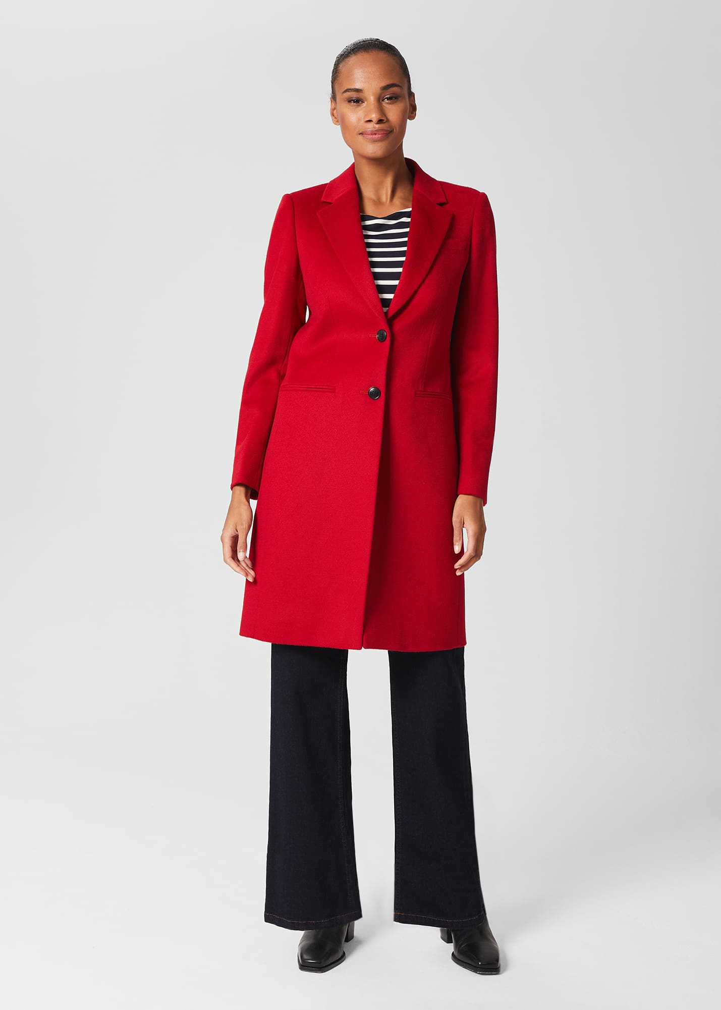 Hobbs Deborah Deep Red Dress and Matching Jacket