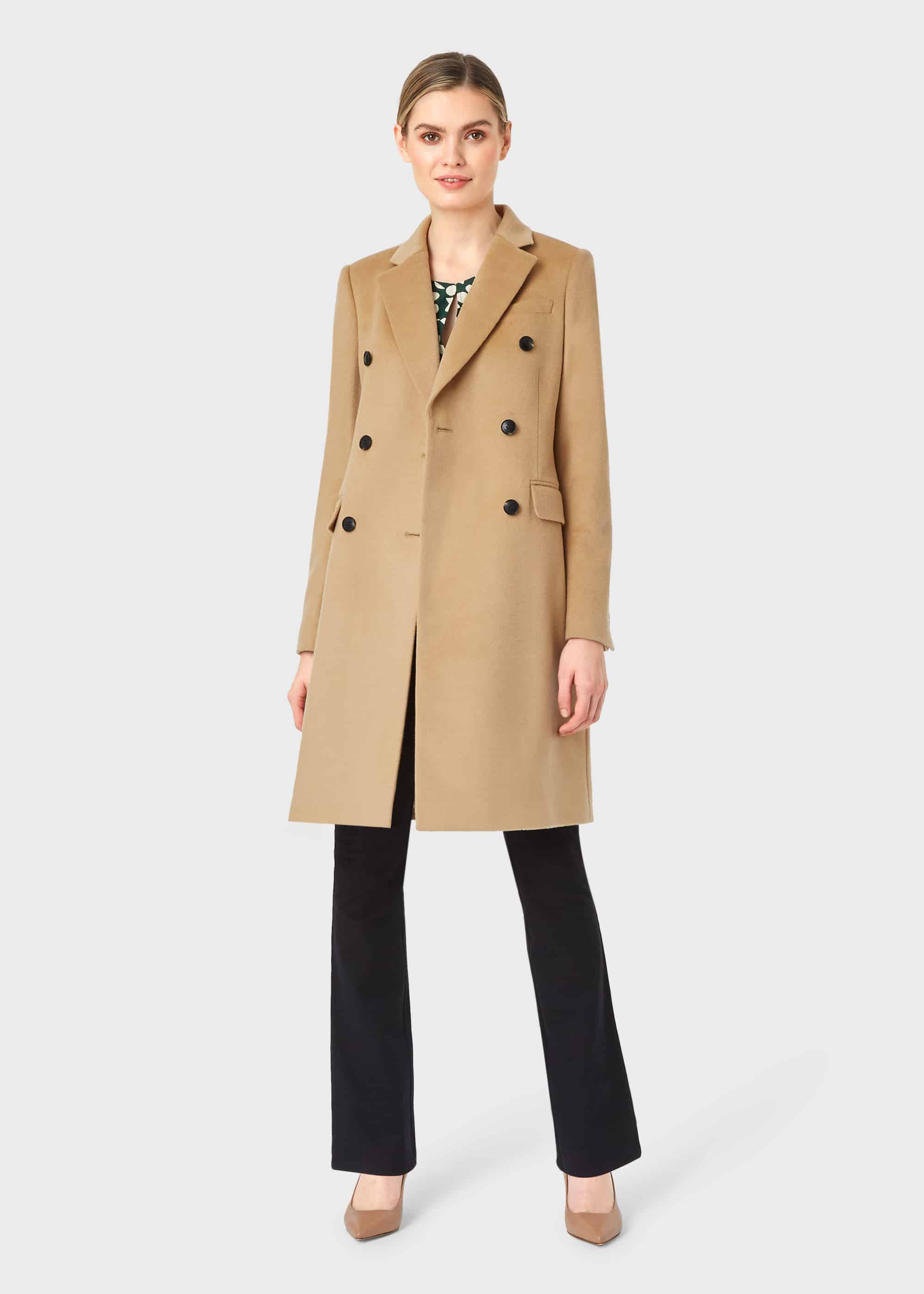Womens Pea Coats Military Jacket Single/Double Breasted Peacoats